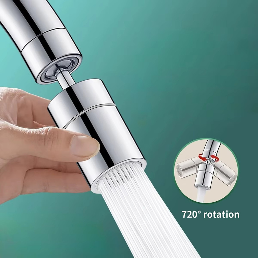 Jual New 2 Mode Adjustable Kitchen Faucet Aerator 360° Rotary ...