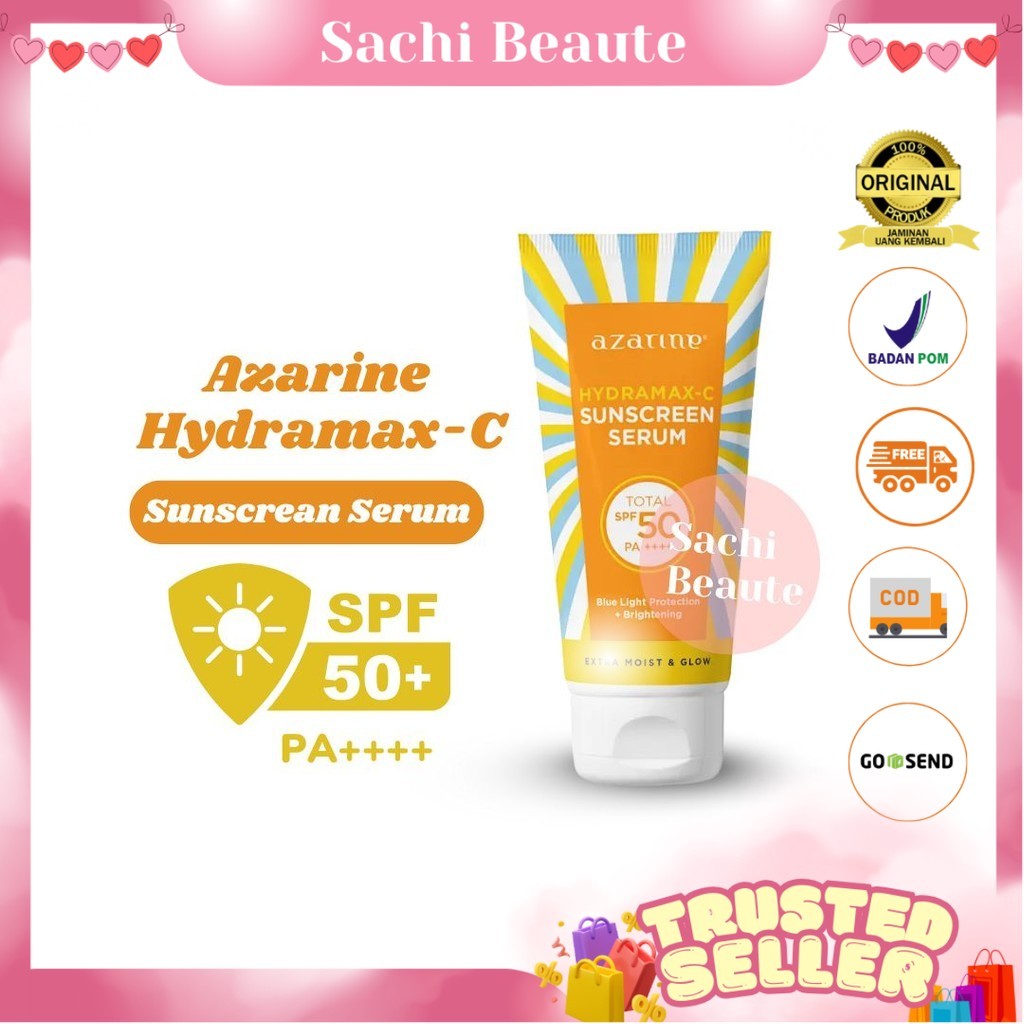 Jual Azarine Azarin Hydramax Hydramax-C Sunscreen Serum SPF50 PA ...