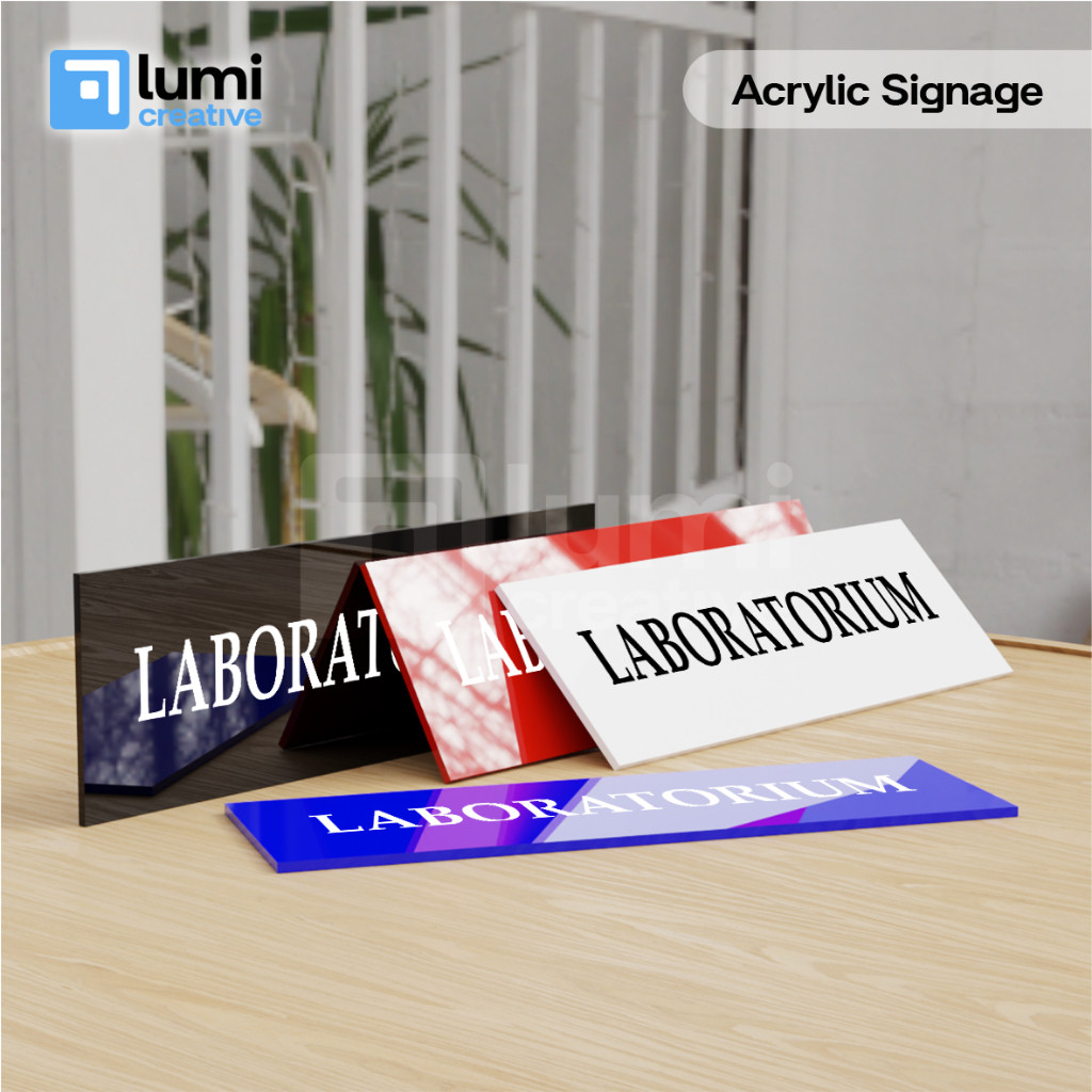 Jual Akrilik Laboratorium / Papan Nama Ruangan / Papan Akrilik ...