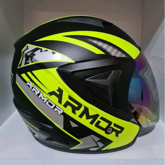 Jual HELM GHM JP13, ARMOR MOTIF, HELM HALF FACE DEWASA PRIA DAN WANITA ...