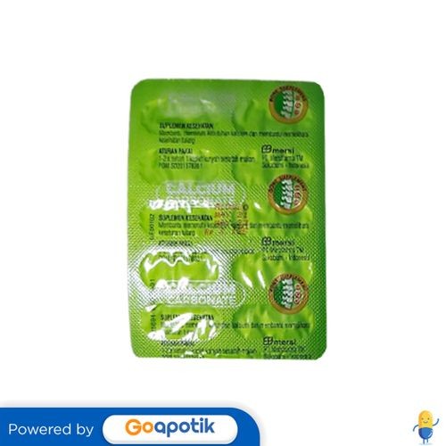 Jual Calcium Carbonate Mersi Strip 10 Kaplet | Shopee Indonesia
