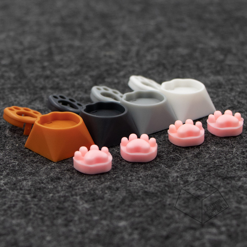 Jual Keycap 1U Kitty Paw PAD Kucing Silikon Jelly Artisan Custom ...
