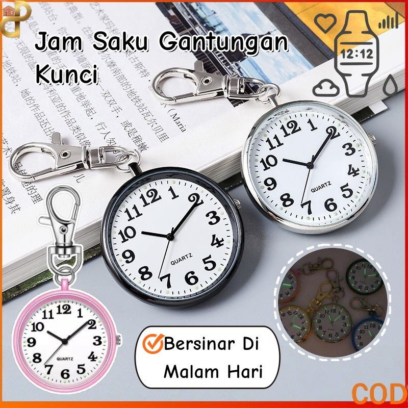 Jual COD Jam Saku Gantungan Kunci / Mini Jam Tangan Liontin Kuarsa ...