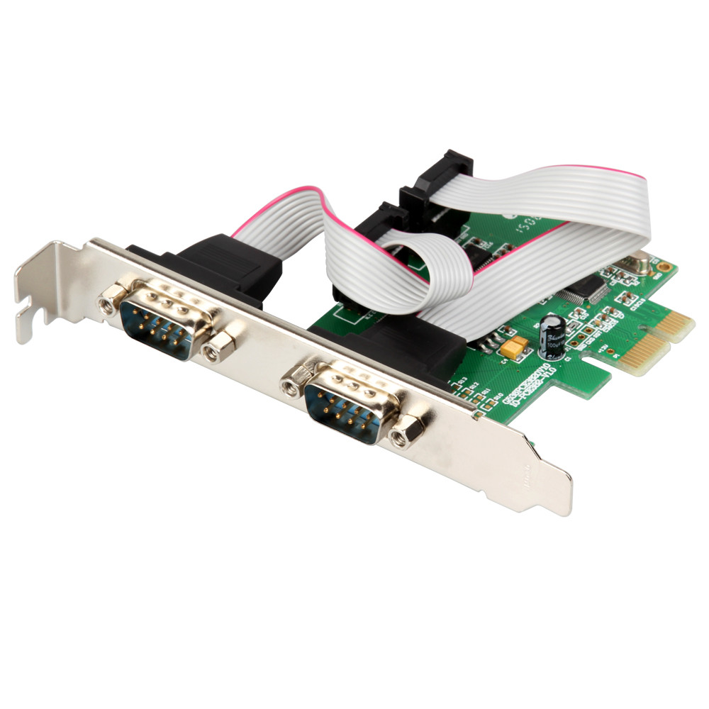 Jual IOCREST PCI Express 2 Ports Serial RS232 Com db9 Controller Card ...