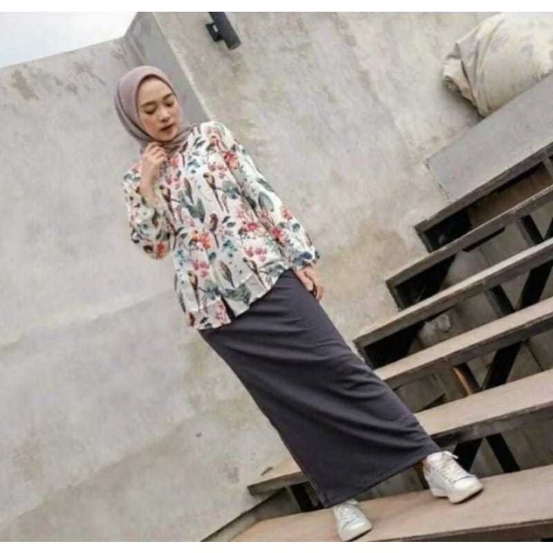 Jual Rok Span Scuba Jumbo Best Seller – Rok Wanita Stretch Elegan ...