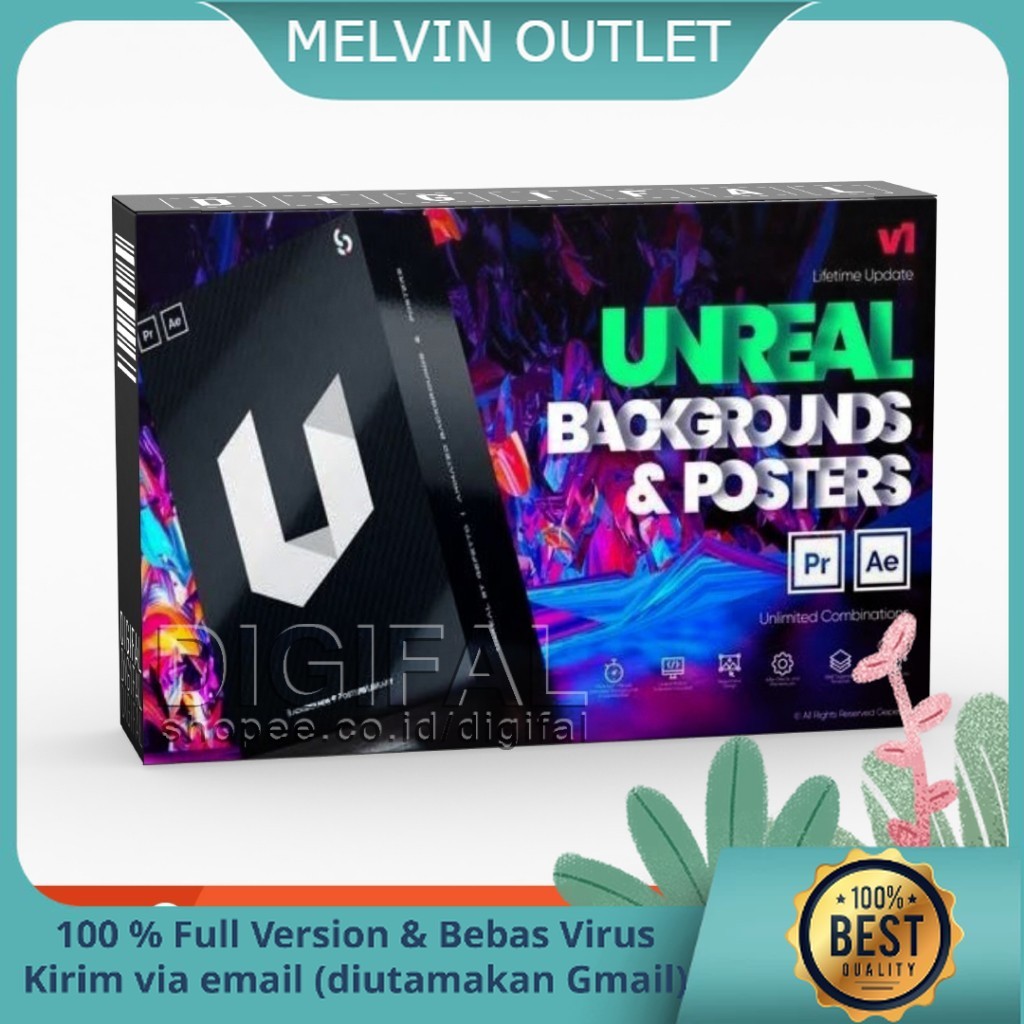 Jual Unreal Backgrounds And Posters Library V1 - Premiere Pro & After ...