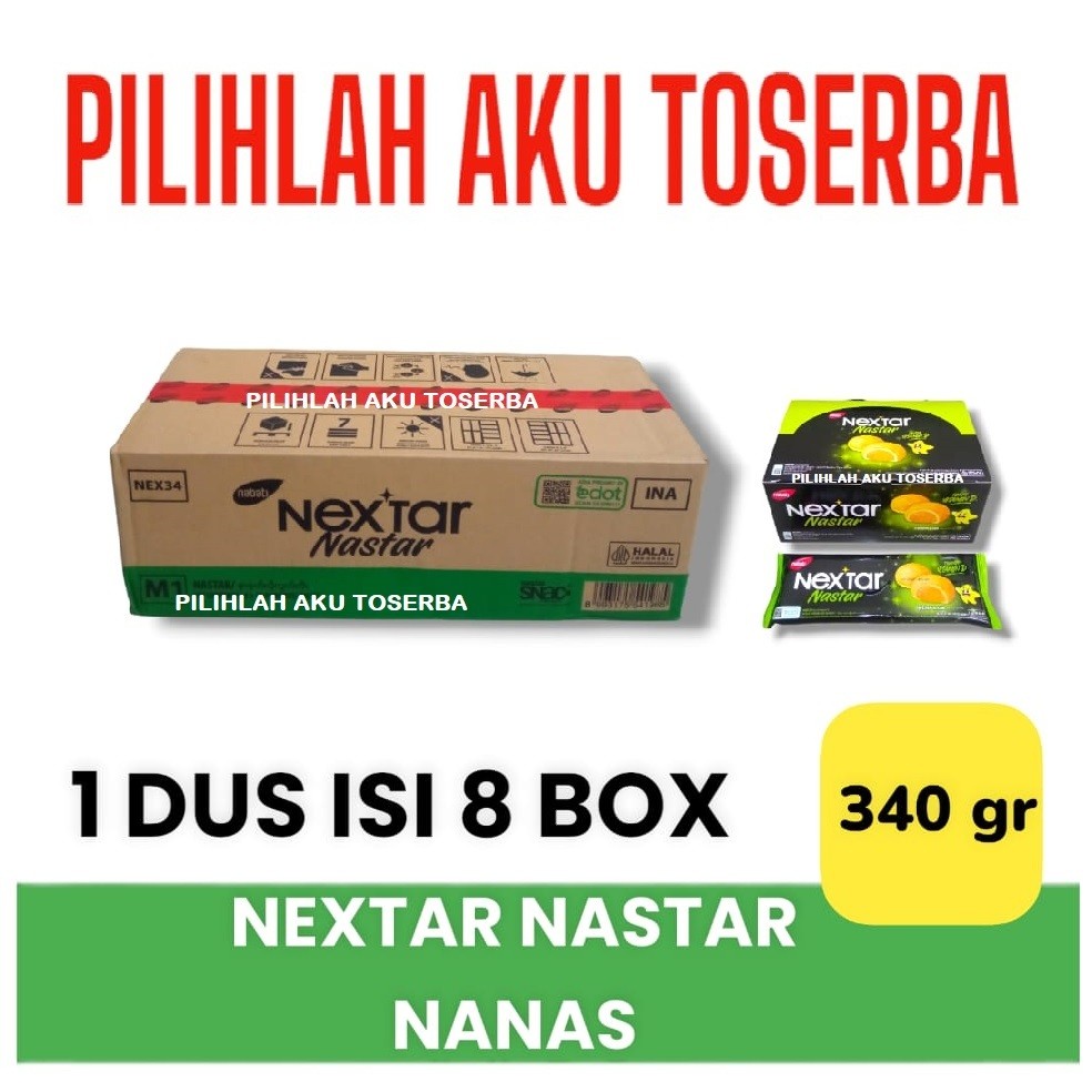 Jual Biskuit Nabati NEXTAR NASTAR Nanas - ( HARGA 1 DUS ISI 8 BOX ...