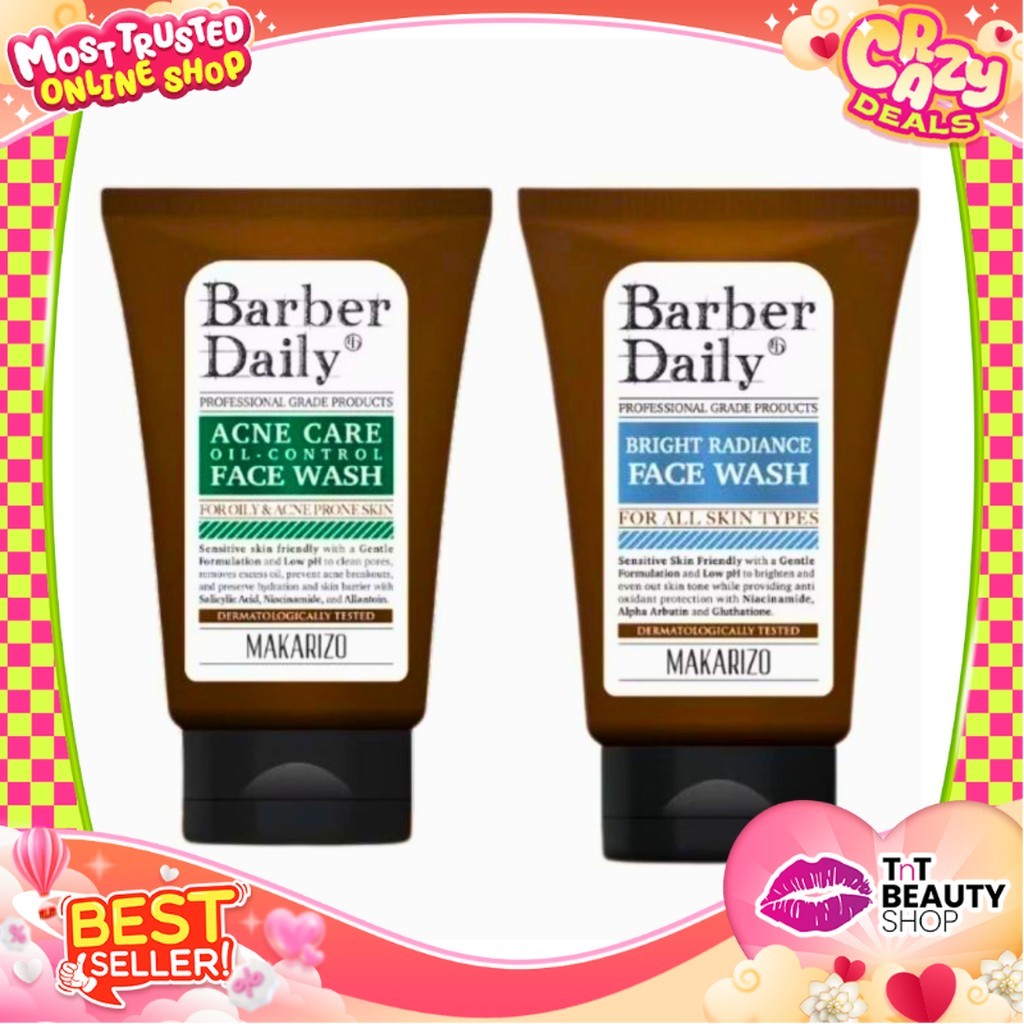 Jual MAKARIZO Barber Daily Face Wash 100 ml Barber Daily Acne Care Oil ...