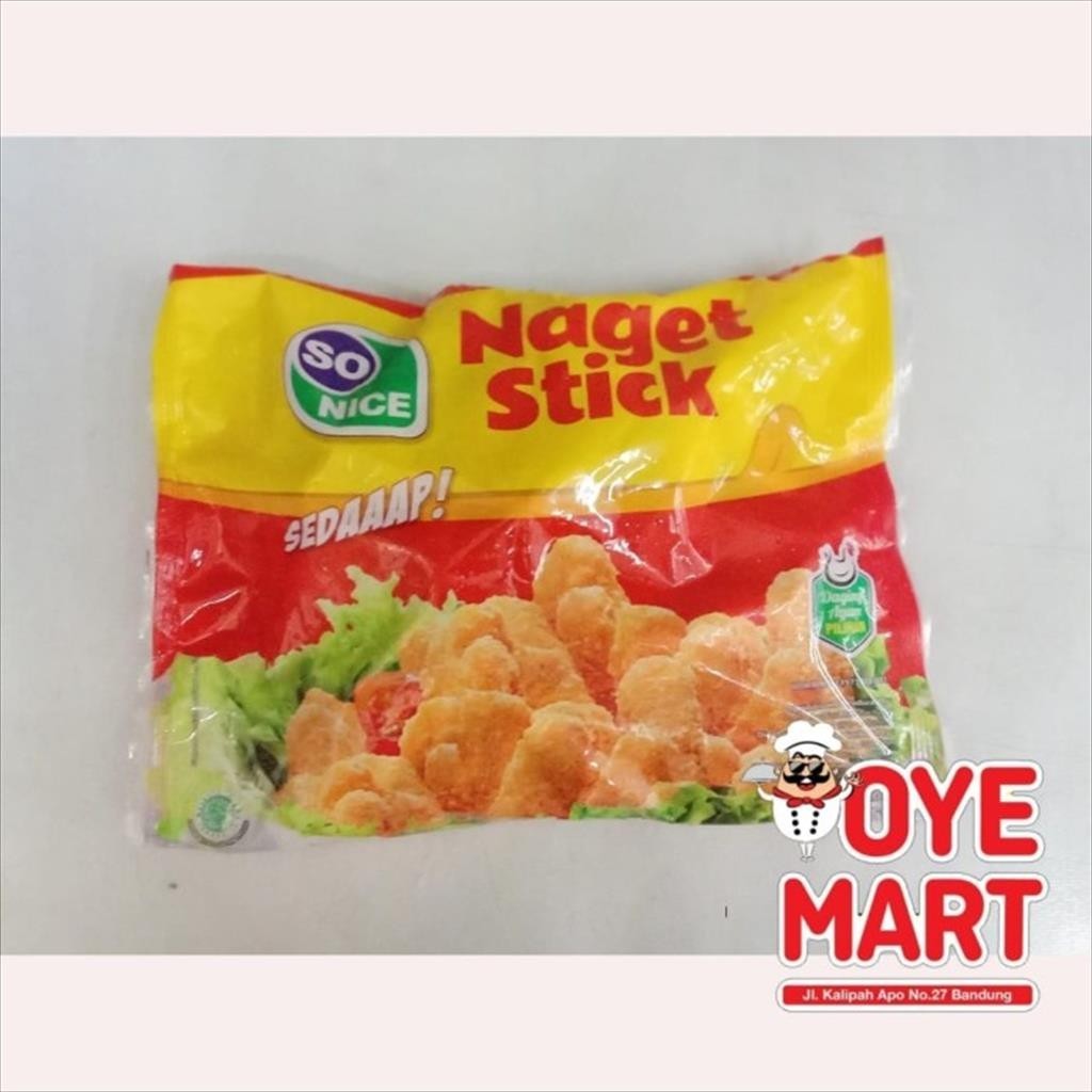 Jual SO NICE STIK NAGET AYAM SEDAP 500GR / CHICKEN STICK NUGGET FROZEN ...