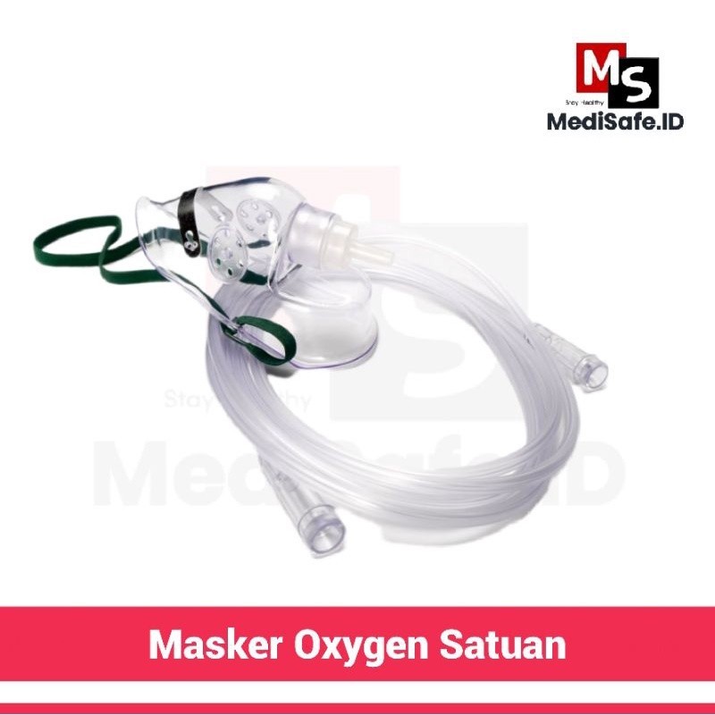Jual Masker Oksigen Dewasa Sungkup Oxygen Mask Adult Selang Oksigen ...