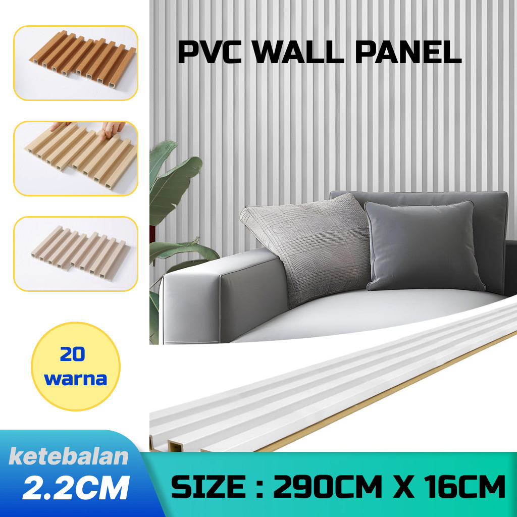 Jual FC54ZA Wood WPC Wall panel 2.9Meter*16Cm Dekorasi Dinding Anti Rayap Dan Anti Air WPC Wood ...