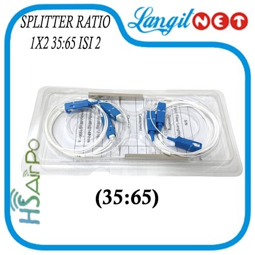 Jual MINI PLC SPLITTER RATIO 1x2 PLC SPLITTER 35:65 ISI 2 | Shopee ...