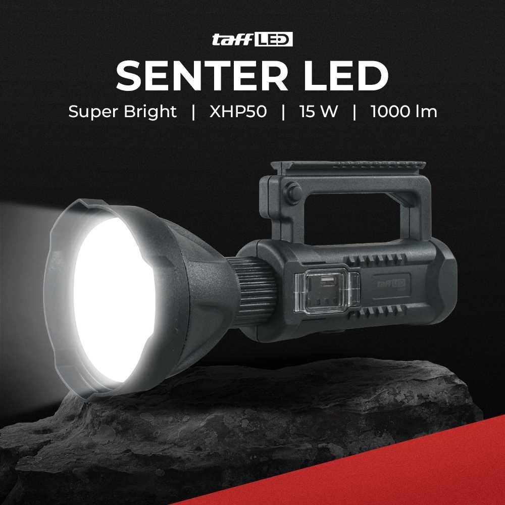 Jual senter led super terang - senter - senter led - TaffLED Senter LED Super Bright XHP50 15W ...