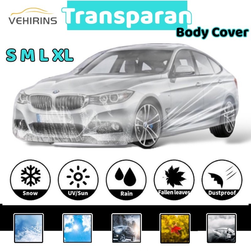 Jual Transparan Tebal Waterproof Awet Sarung Mobil Plastik Pelindung ...