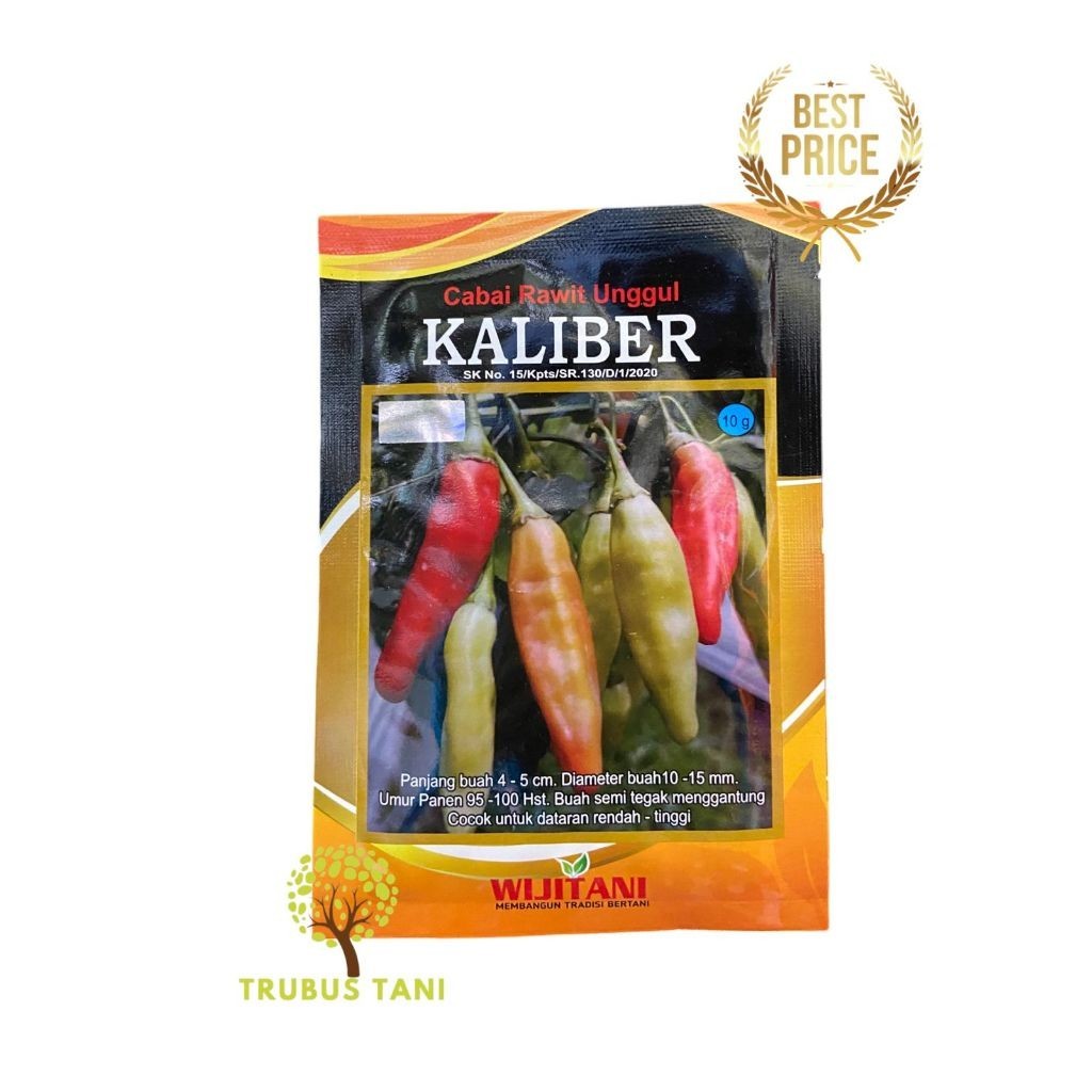 Jual AS34W Benih cabe KALIBER 10gram, benih cabai rawit unggul kaliber ...