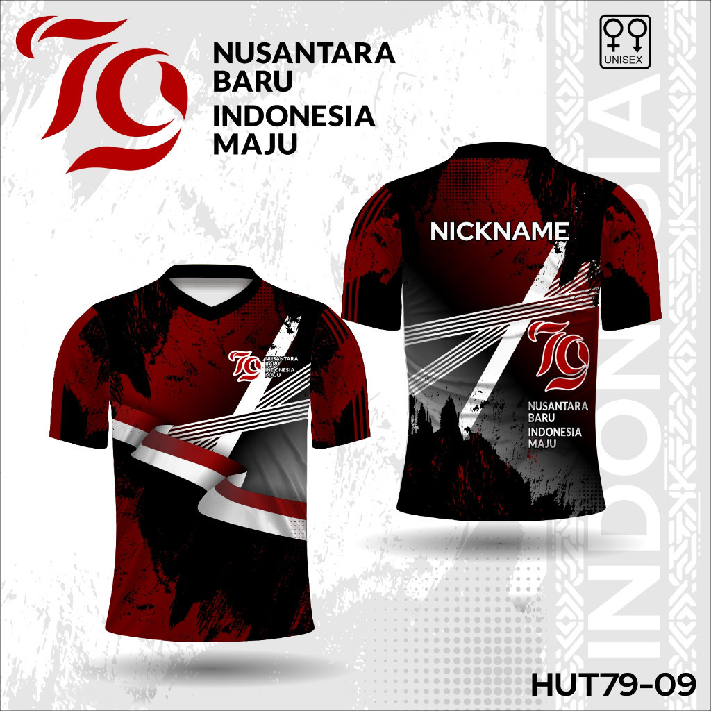 Jual Jersey hut kemerdekaan ri ke 79 kaos 17an 2024 baju indonesia free ...