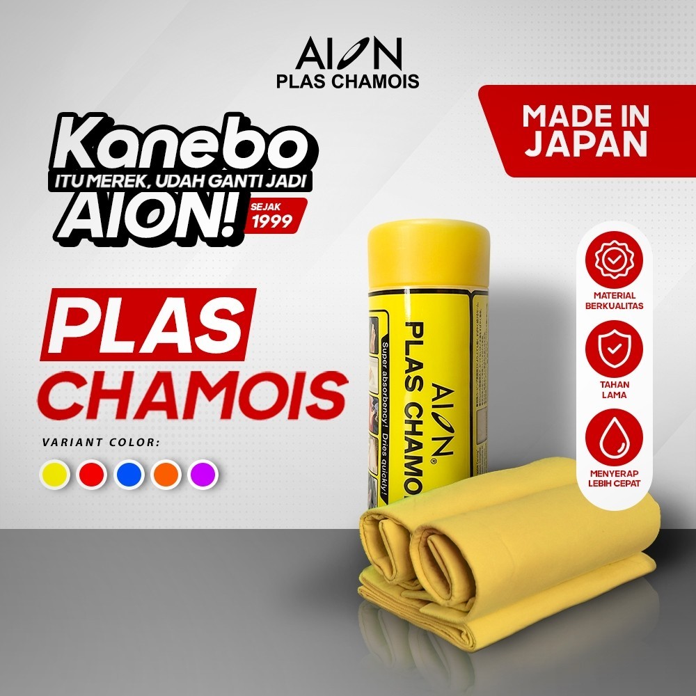 Jual AION KANEBO Plas Chamois Kain Lap Mobil / Motor Tebal Daya Serap Tinggi 100% ORIGINAL Made ...