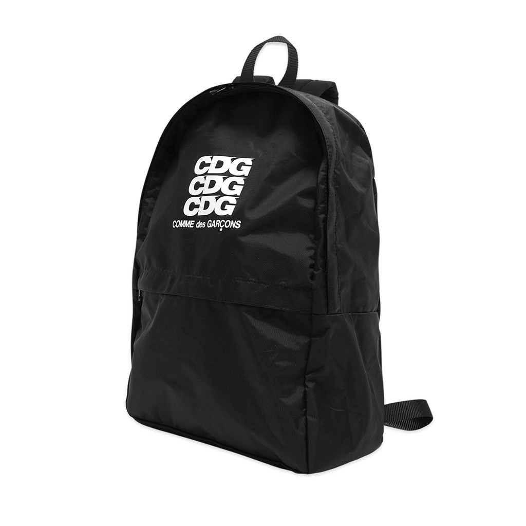 Jual CDG White Text Logo Backpack | Shopee Indonesia