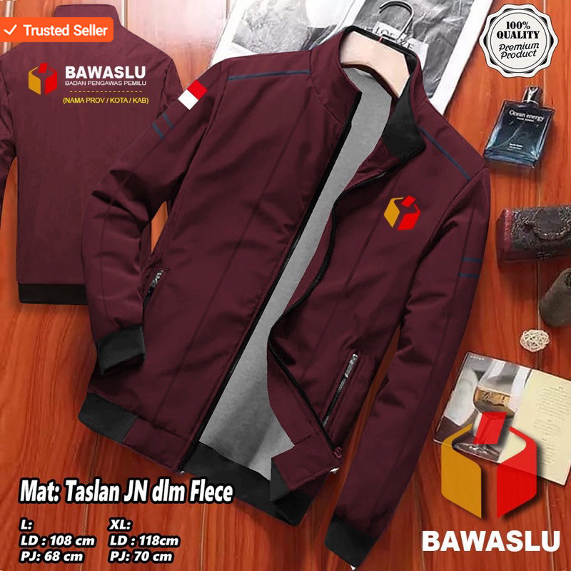Jual JAKET BAWASLU 2024 / ROMPI BAWASLU / JAKET PARASIT BAWASLU FREE ...