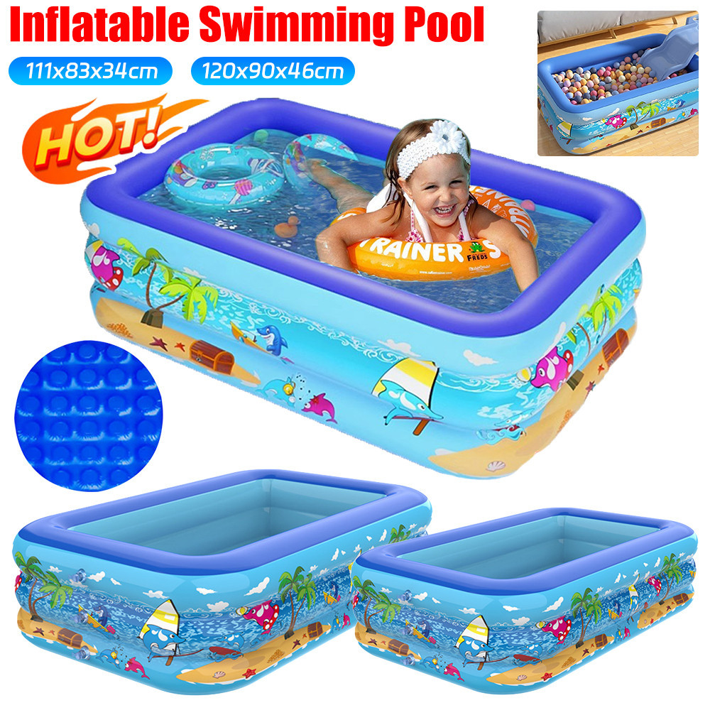 Jual Inflatable Swimming Pool Family Adult Inflatable Pool Children's ...