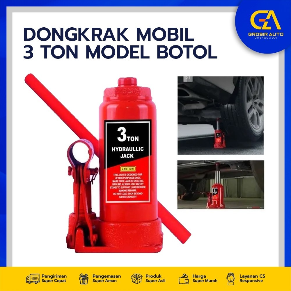 Jual Dongkrak Mobil 3 Ton Hidrolik Jack Universal Murah Kuat Berkualitas | Shopee Indonesia