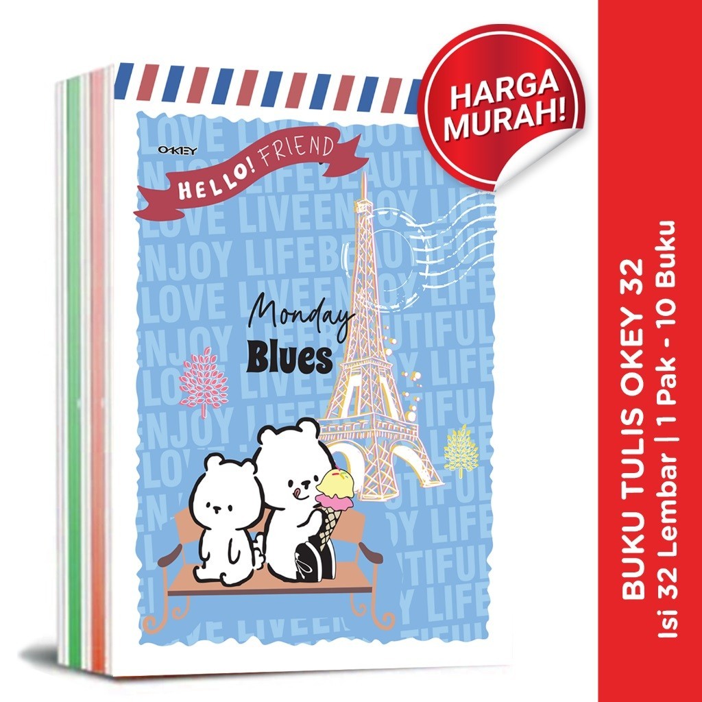 Jual Buku Tulis Okey isi 32 Lembar - Satuan | Shopee Indonesia