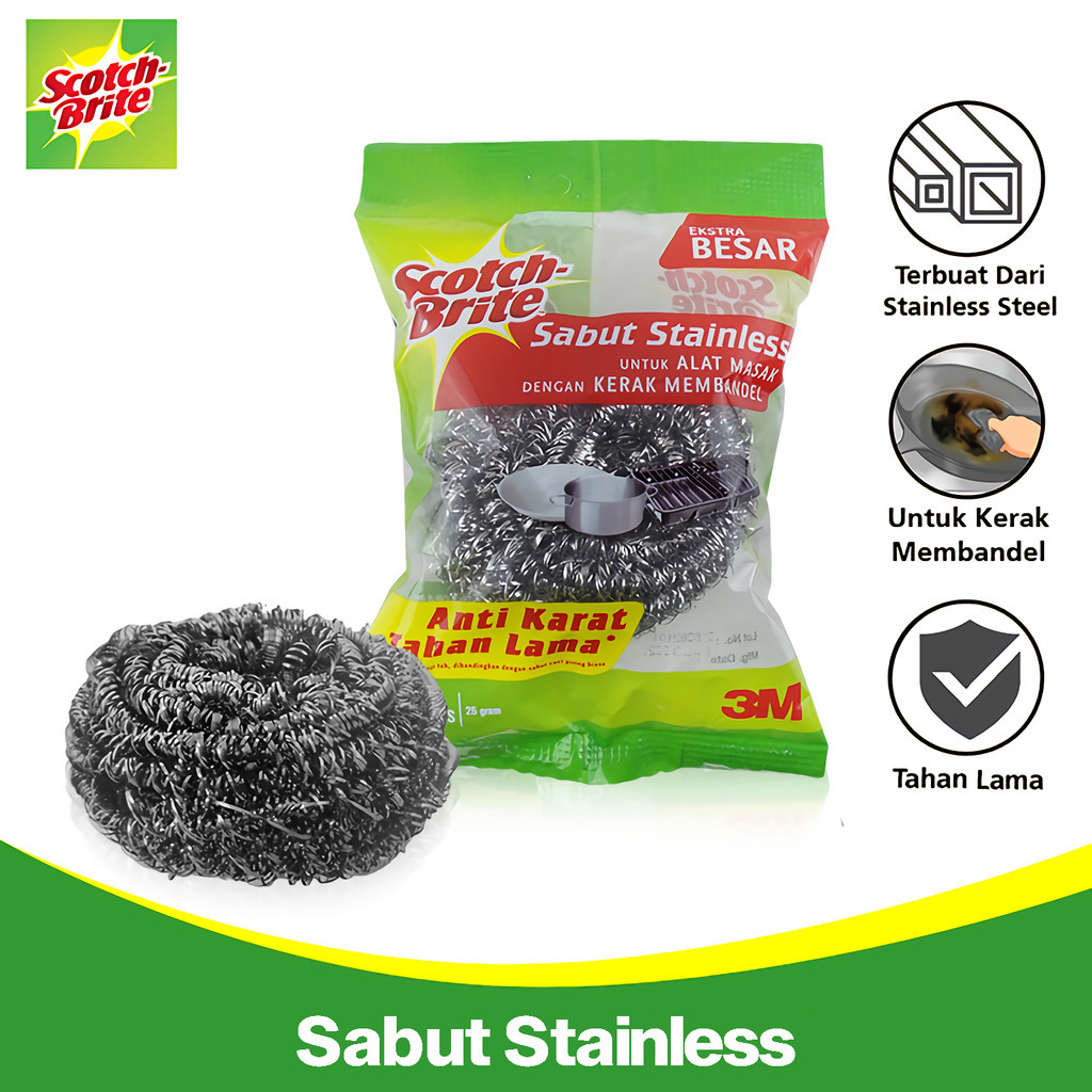 Jual Sabut stainless/Grenjeng cuci piring/Sabut cuci piring | Shopee ...