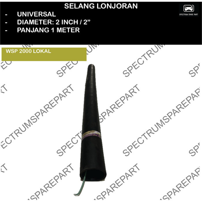 Jual SELANG LONJORAN KARET 2 INCH 1 METER WSP 2000 LOKAL | Shopee Indonesia