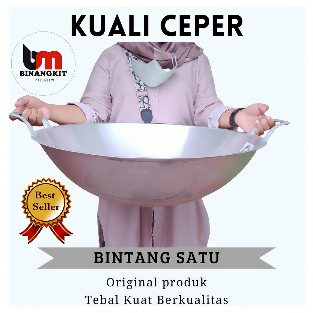 Jual Wajan Ceper Spesial Bintang Satu No.20 Aluminium Cor Tebal ...