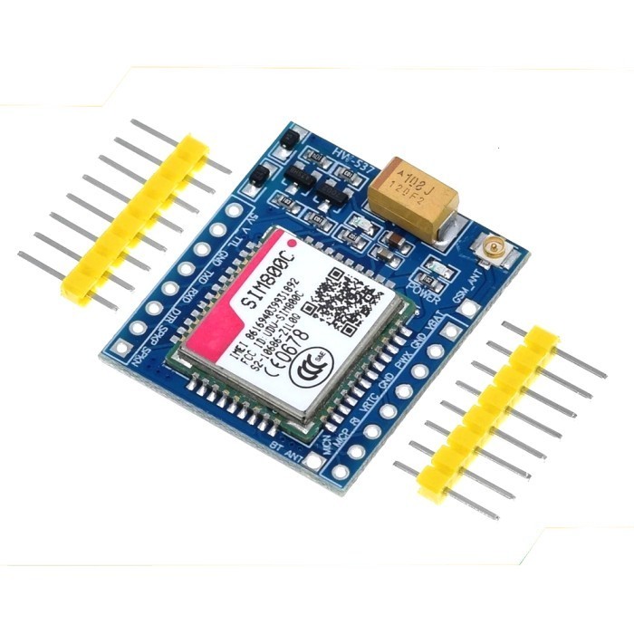 Jual RONIX Module SIM800C GSM GPRS Serial Modem for Arduino Dual Antena ...