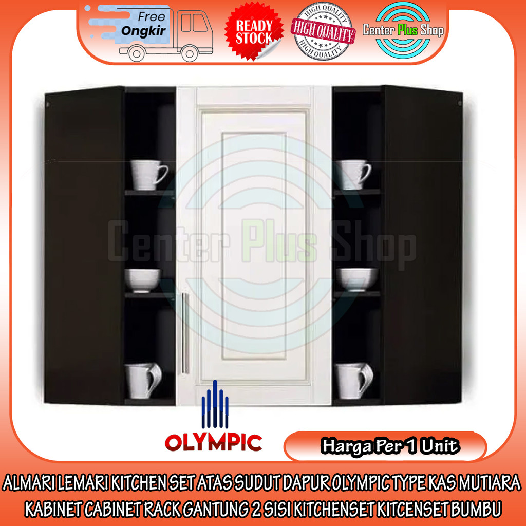 Jual [Kargo] Almari Lemari Kitchen Set Atas Sudut Dapur Olympic Type ...