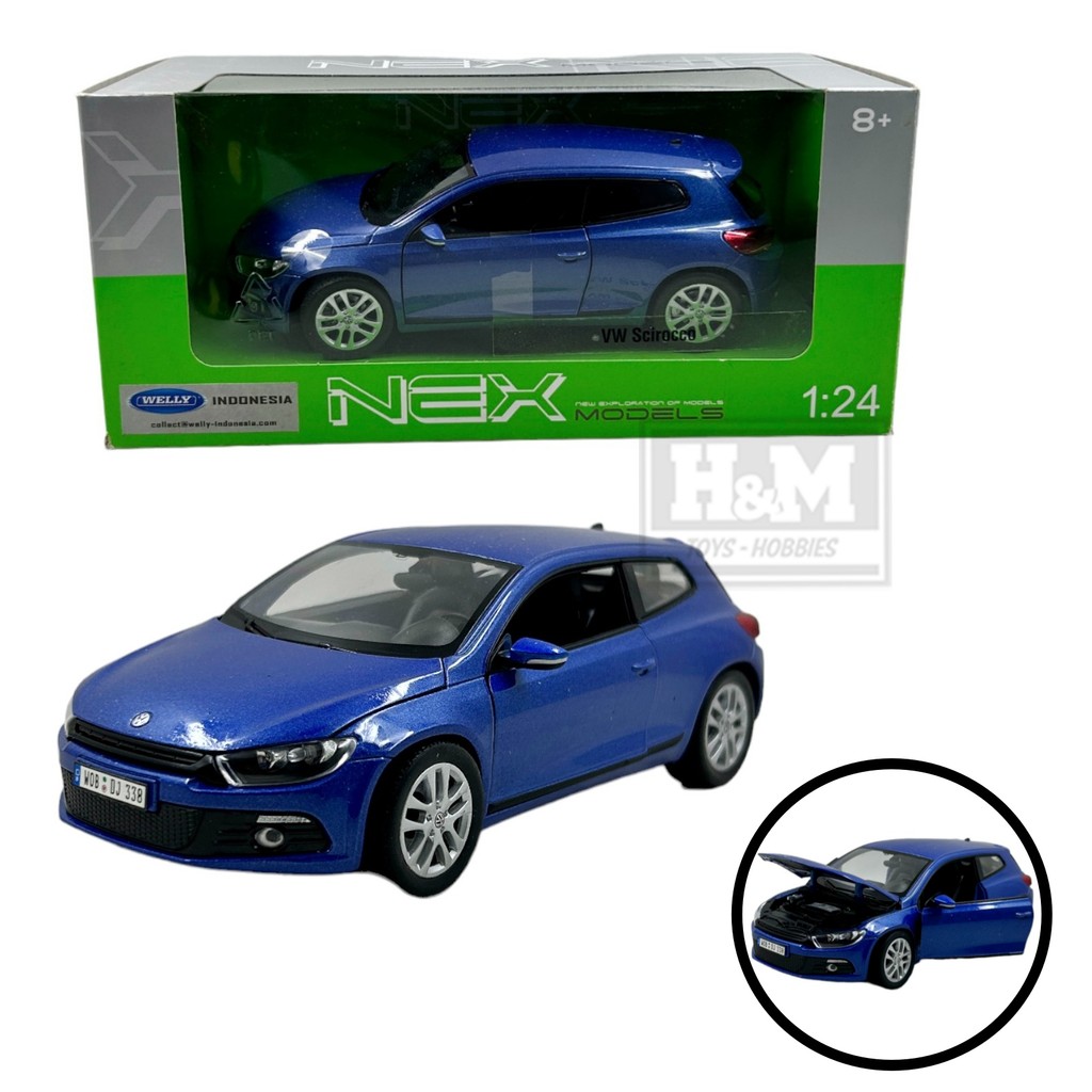 Jual Welly NEX 1:24 VW Scirocco - Biru | Shopee Indonesia