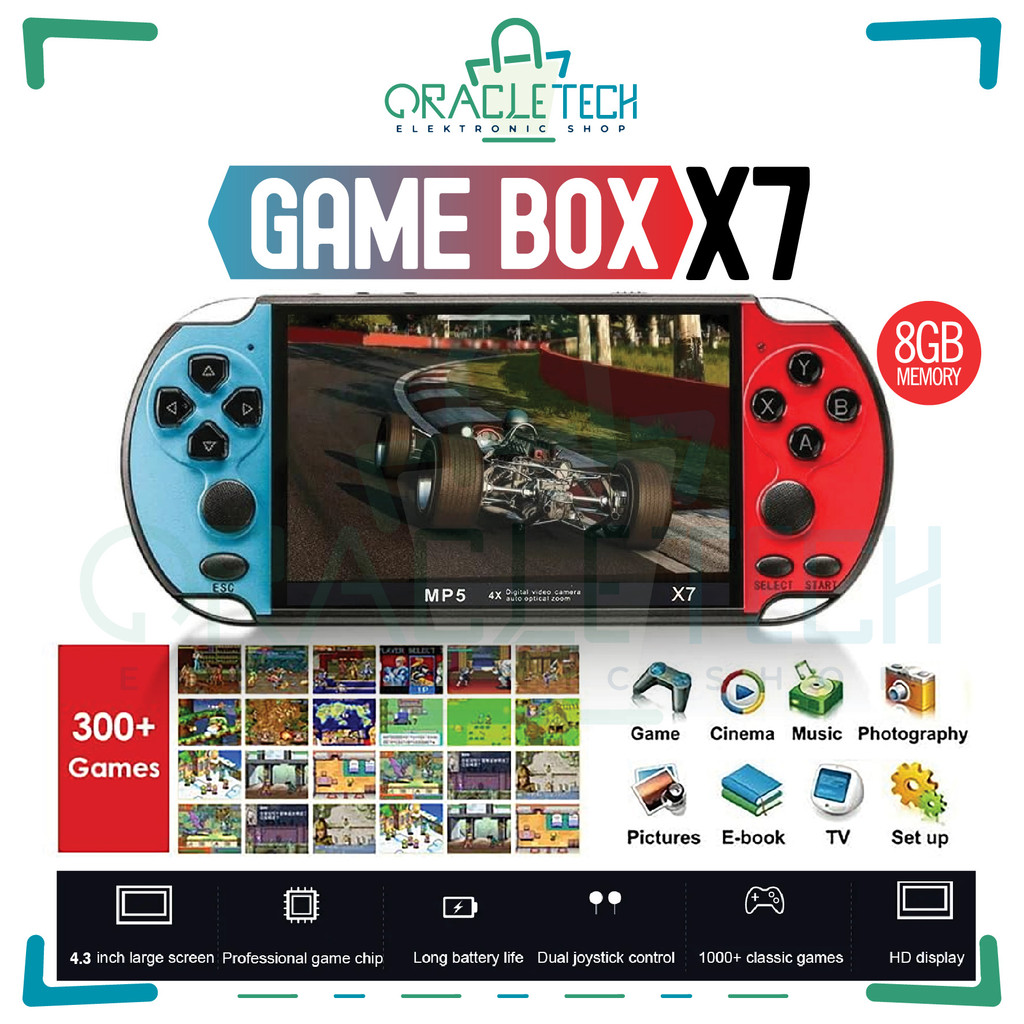 Jual GAME BOX X7 Enhanced Edition GAMEBOY PSP X7 Handheld Console 5.000 ...