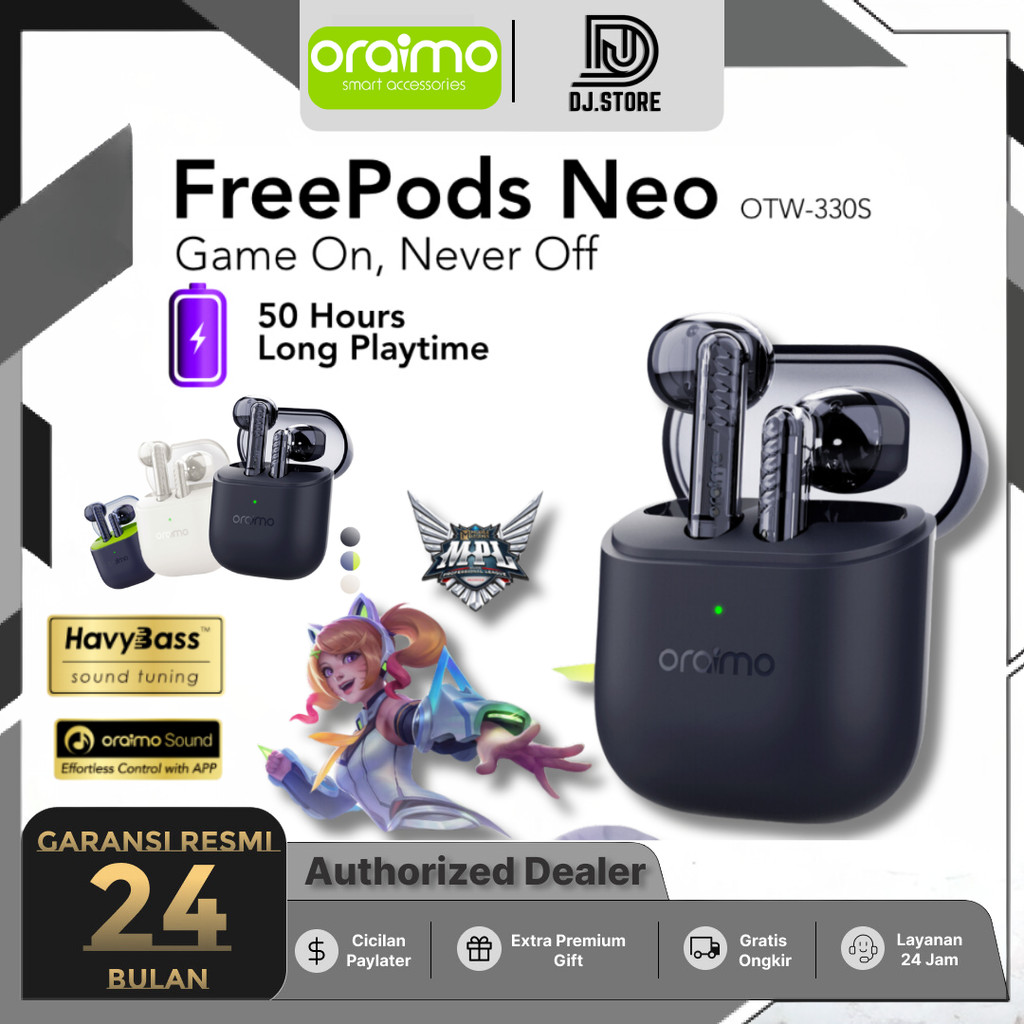 Jual Oraimo x MPL Mobile Legends TWS Freepods Neo OTW-330S Special ...