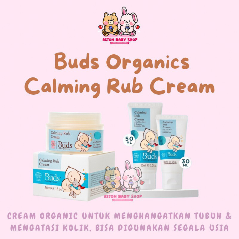 Jual Buds Calming Rub Cream Jar & Tube 30 ml & 50 ml Buds Organic ...