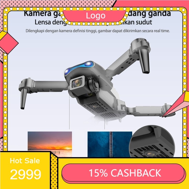 Jual Akona Drone Kamera Jarak Jauh E99 Pro 4k HD Drone Mini FPV Kamera ...