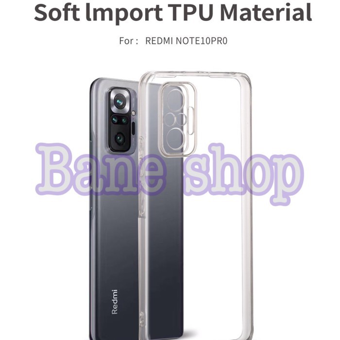 Jual SILIKON SOFTCASE TRANSPARAN XIAOMI REDMI NOTE 10 PRO PREMIUM CLEAR ...