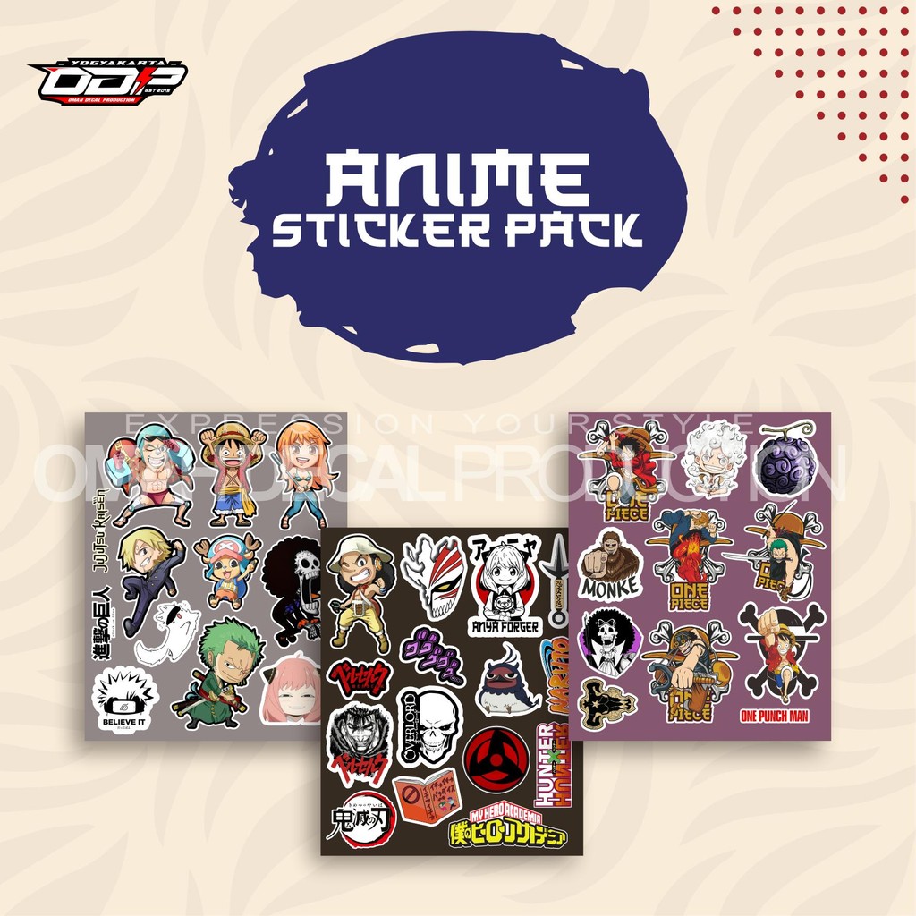 Jual STICKER PACK ANIME TREN MANGA JEPANG VIRAL | Shopee Indonesia