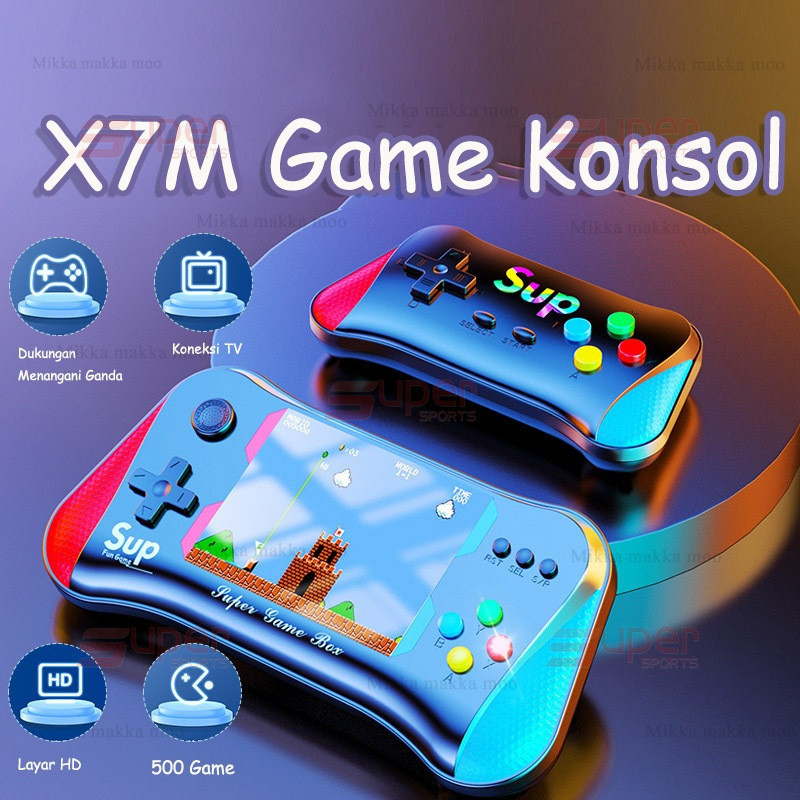 Jual Gameboy X7M Layar Lebar 3.0" Konsol Game 500 Game 1 PLAYER/2 ...