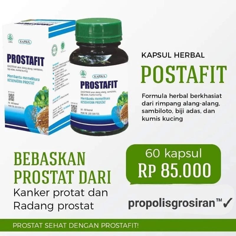 Jual (TERLARIS) PROSTAFIT Original Herbal Obat Prostat Bengkak Radang ...