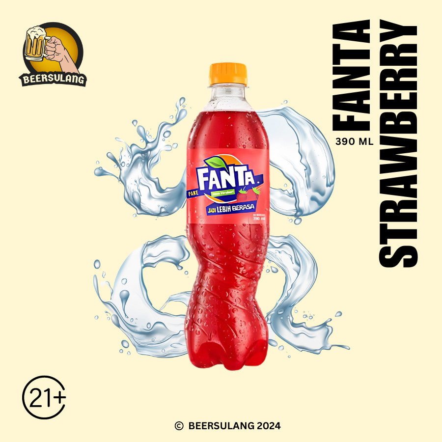 Jual Fanta Strawbery Botol 390ml | Shopee Indonesia