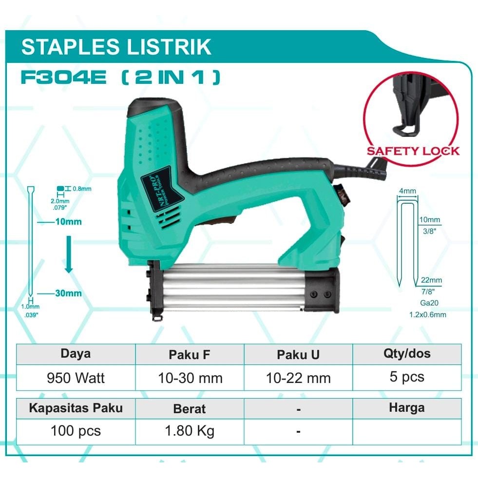 Jual Staples Listrik F304E NRT PRO / NRT PRO F304E Mesin Paku Tembak Staples Elektrik | Shopee ...