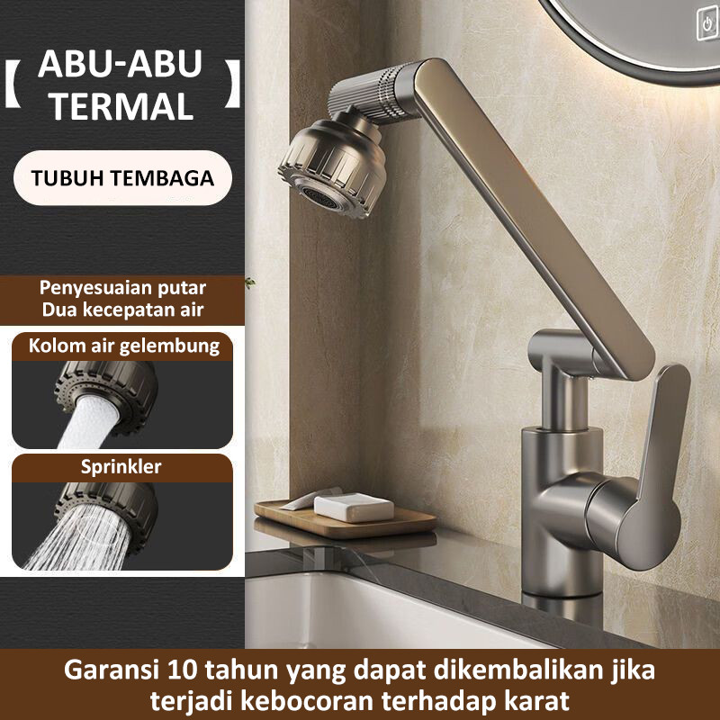 Jual kran cuci piring Shower Rotasi 360° Kran Angsa Fleksibel Tembok ...