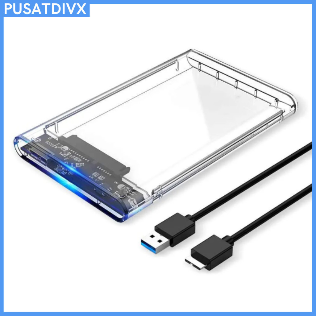 Jual SANJI CASING HARDDISK HDD SSD ENCLOSURE EXTERNAL TRANSPARENT 2.5 INCH USB 3.0 CASE | Shopee ...