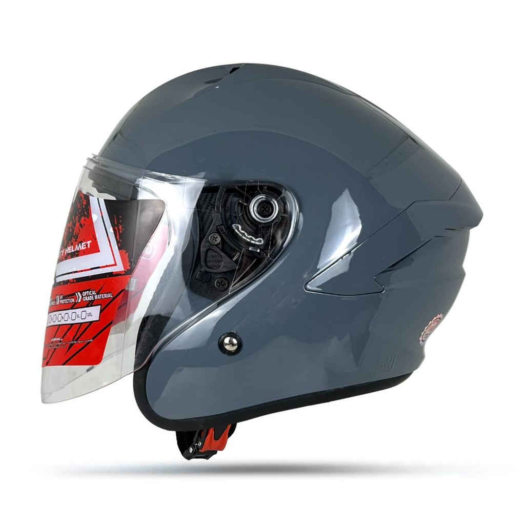 Jual GHG STYLO SOLID SINGLE VISOR HELM HALF FACE STANDART SNI ...
