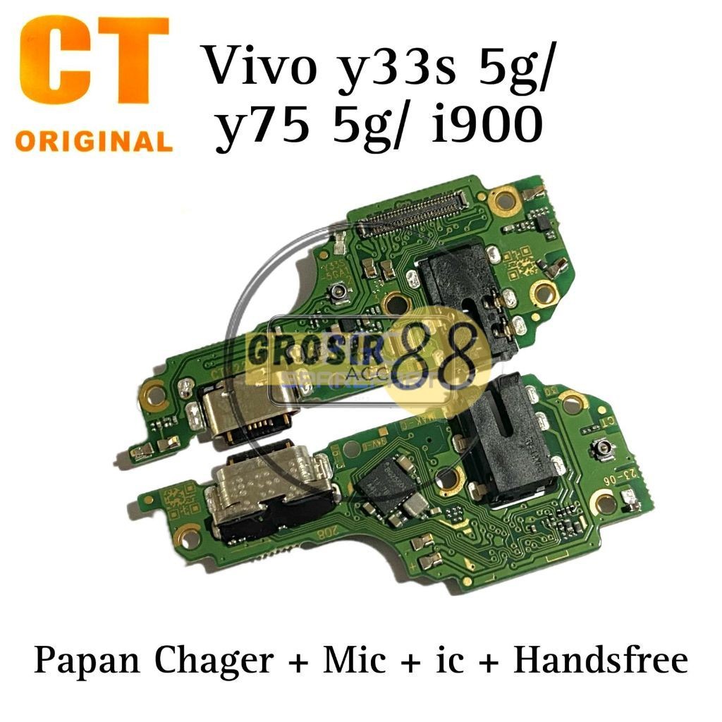 Jual Original CT Ada IC - Papan PCB Konektor Charger MIC Handsfee Vivo Y33S 5G / Y75 5G / i900 ...