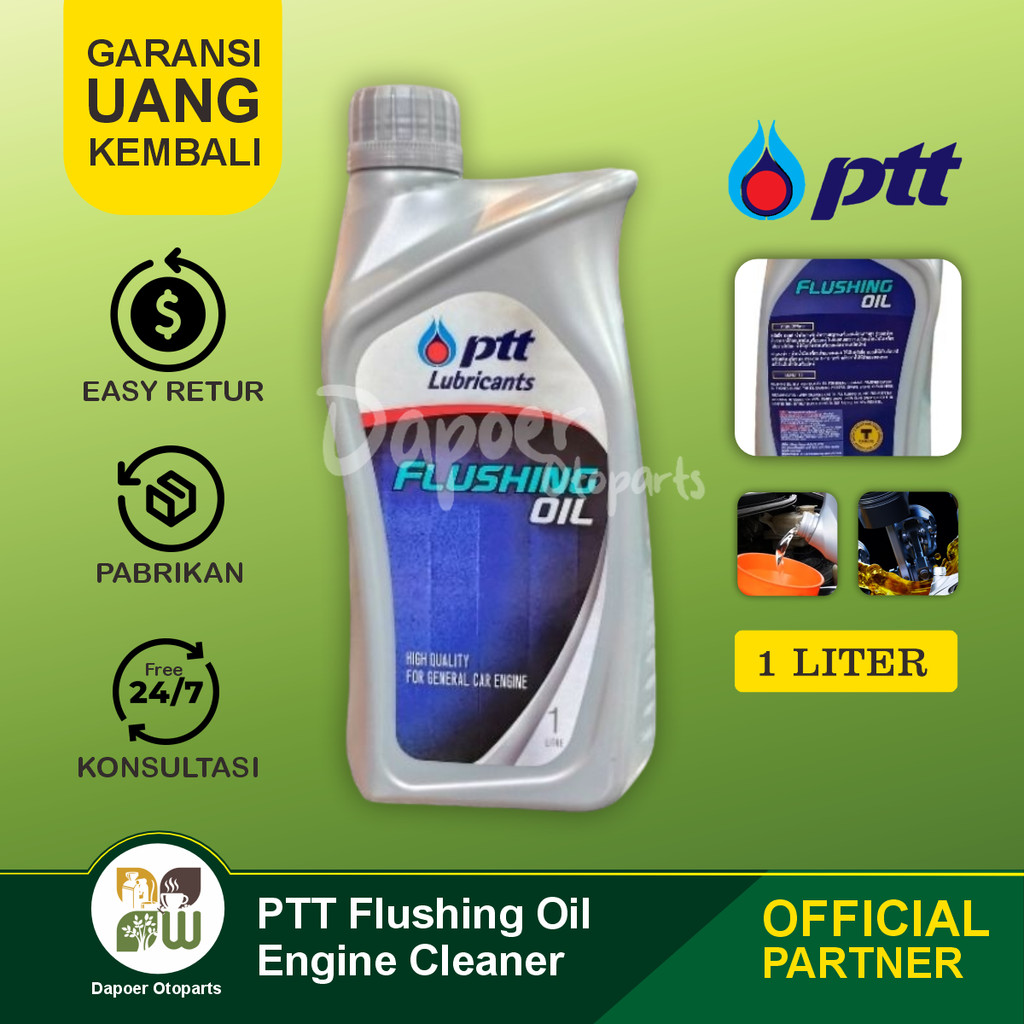 Jual PTT Lubricants Flushing Oil 1L Oli Engine Flush Pembersih Penguras ...