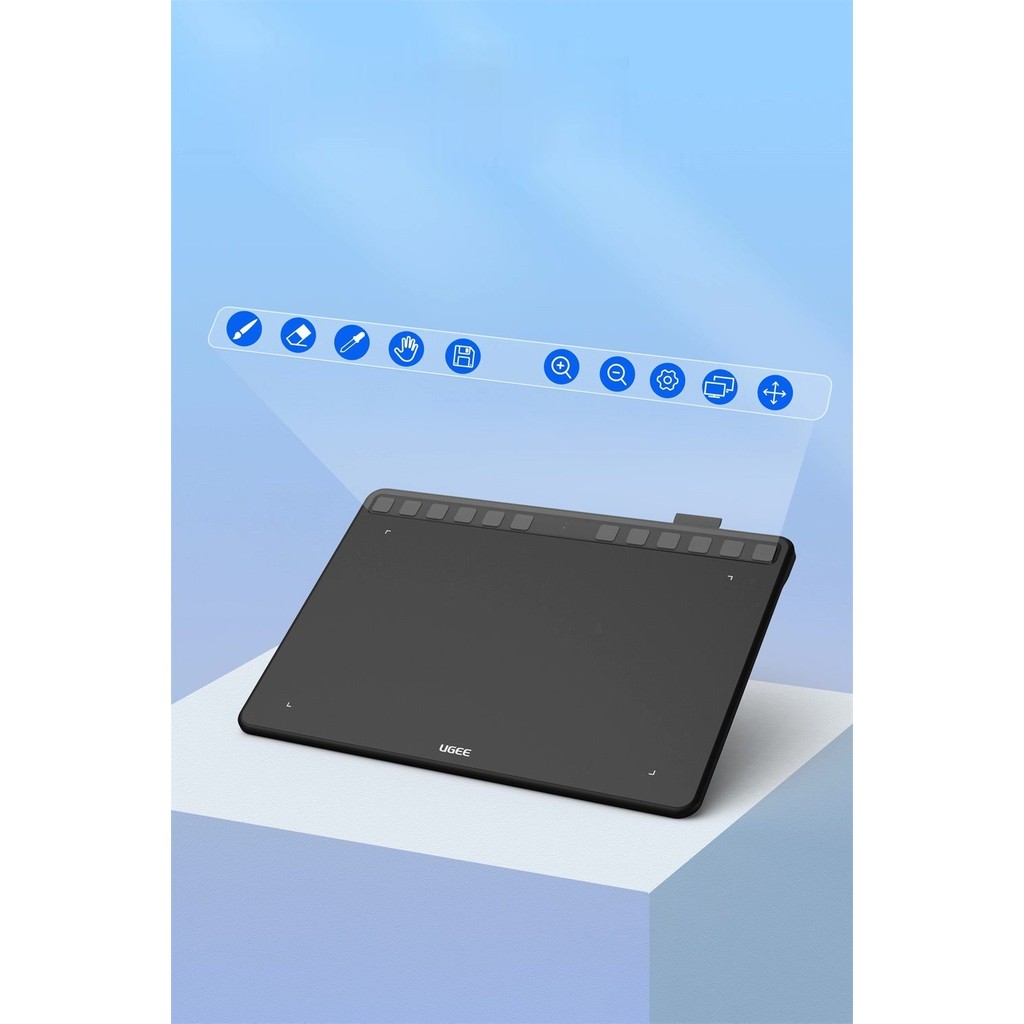 Jual S1060W Wireless Graphics Tablet 12 Shortcuts Drawing Tablet Pen ...