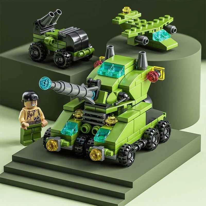 Jual LELE BROTHER Mainan Balok Susun Land Force Tank 6in1 LEGO 138 ...