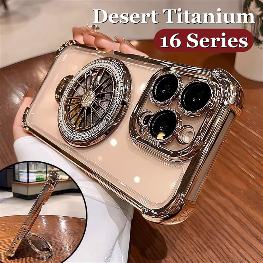 Jual Luxury Magnetic Rotating Gyroscopic Bracket Phons Case for IPhone ...